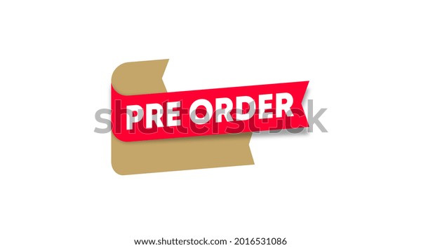Pre Order Label Template Stock Vector Stock Vector (Royalty Free ...