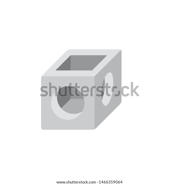 Vektor Stok Precast Concrete Manhole Product Vector Illustration (Tanpa ...