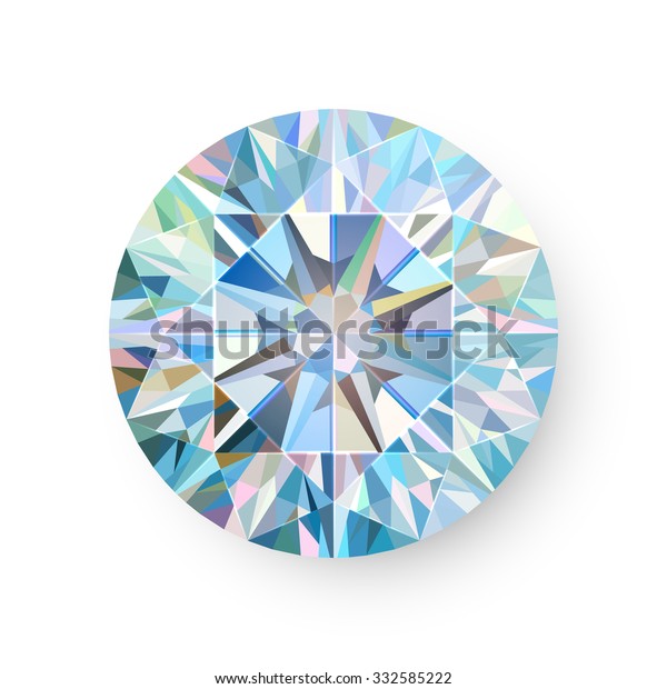 Precious Gem Isolated On White Background Stock Vector (Royalty Free ...