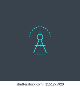 Precision Concept Blue Line Icon Simple Stock Vector (Royalty Free ...