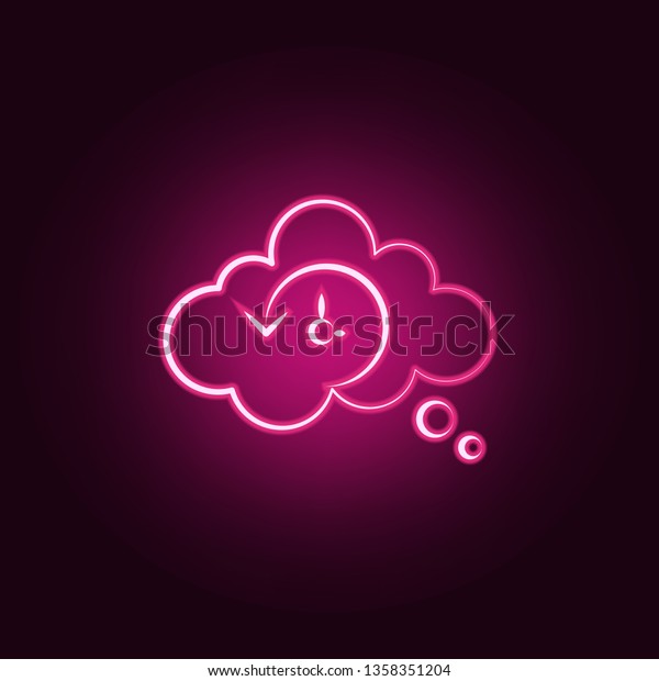 Precognition Neon Icon Elements Mad Science Stock Vector (Royalty Free ...