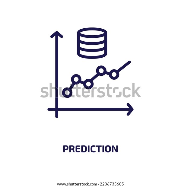 Prediction Icon Artificial Intelligence Collection Thin Stock Vector ...
