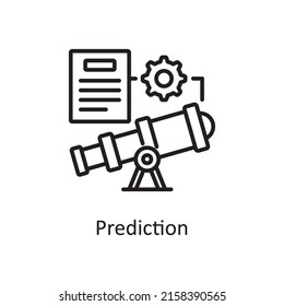 Prediction Vector Outline Icon Design Illustration Stock Vector ...