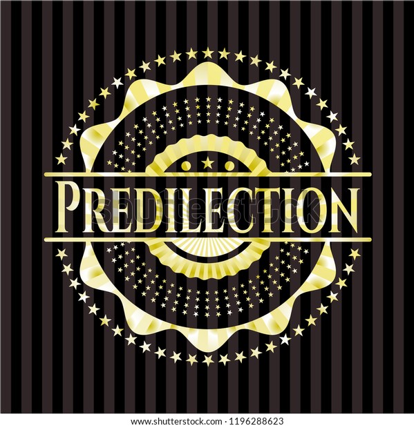 Predilection Golden Badge Emblem Stock Vector (Royalty Free) 1196288623 ...