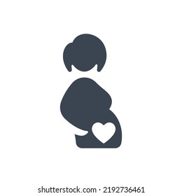 Pregnancy Care Icon Simple Vector Illustration Stock Vector (Royalty ...