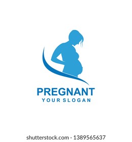 Pregnant Logo Design Template Vector Icon Stock Vector (Royalty Free ...