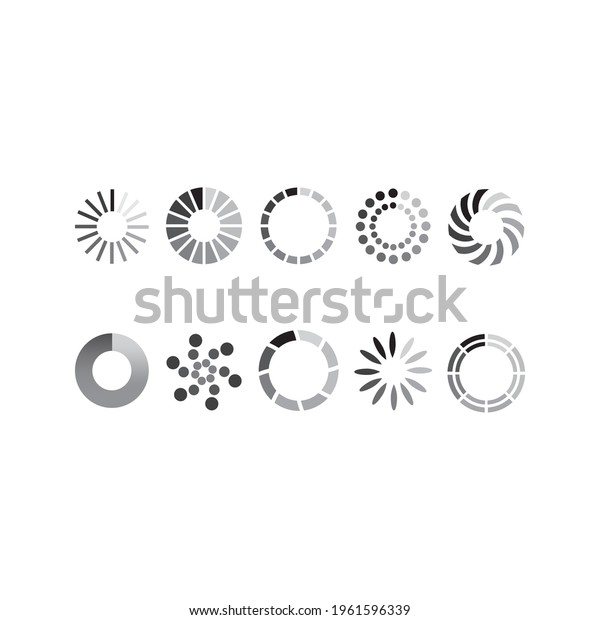 Preloader Vector Symbols Free Vector Stock Vector (Royalty Free) 1961596339 | Shutterstock