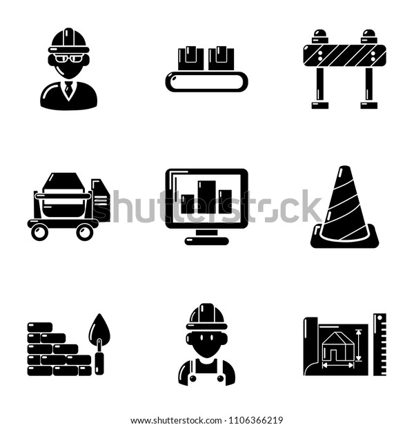 Premise Icons Set Simple Set 9 Stock Vector (Royalty Free) 1106366219 ...