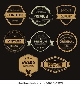 Premium Badge Designs Stock Vector (Royalty Free) 599736203 | Shutterstock
