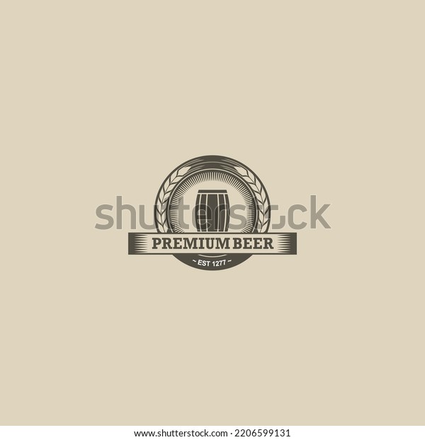 Premium Beer Vector Logo Best Design Stock Vector (Royalty Free ...