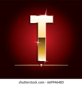 Classic Luxurious Clean Gold Letter Monogram Stock Vector (Royalty Free ...