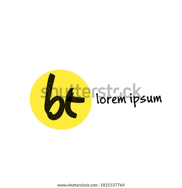 Premium Gradation Letter Bt Initials Logo Stock Vector (Royalty Free ...