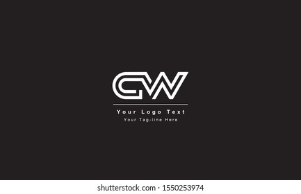 Premium Initial Letter Cw Logo Design Stock Vector (Royalty Free ...