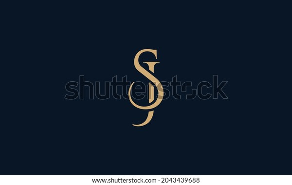 Premium Initial Letter Sj Minimal Logo Stock Vector (Royalty Free ...