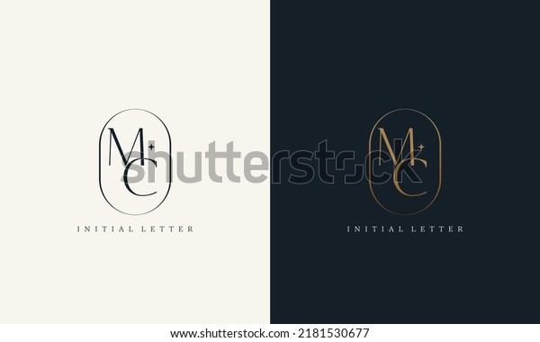 Premium Mc Logo Monogram Gold Circle Stock Vector (Royalty Free ...