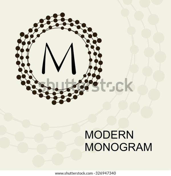 Premium Modern Monogram Emblem Logo Conceptual Stock Vector (Royalty ...
