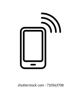 Premium Phone Icon Logo Line Style Stock Vector (Royalty Free ...