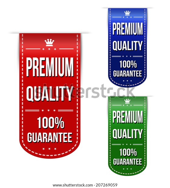 Premium Quality Banner Design Set Over Stock Vector (Royalty Free ...