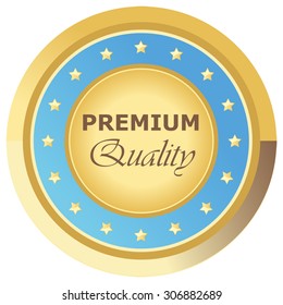 Premium Quality Button Light Blue On Stock Vector (Royalty Free ...