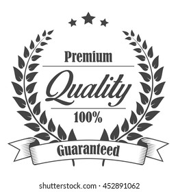 Premium Quality Guaranteed Badge Stock Vector (Royalty Free) 452518351 ...
