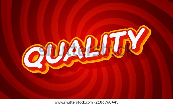 Premium Quality Lettering Isolated On White Stock Vector (Royalty Free ...