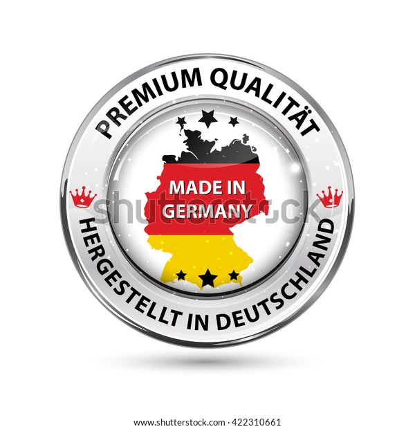 Premium Quality Made Germany Text German Stock Vector (Royalty Free ...