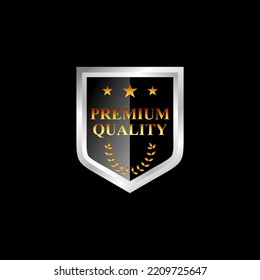 Premium Quality Shield Badge Logo Stock Vector (Royalty Free ...
