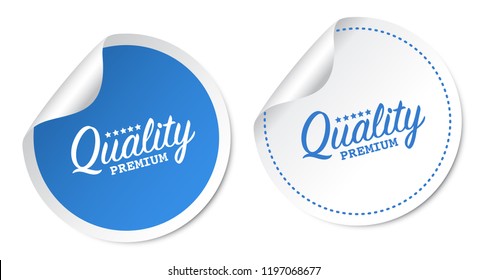Premium Quality Stickers Stock Vector (Royalty Free) 1197068677 ...