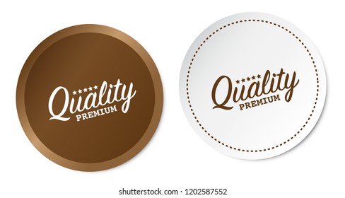Premium Quality Stickers Stock Vector (Royalty Free) 1202587552 ...