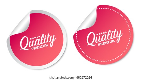 Premium Quality Stickers Stock Vector (Royalty Free) 608798645