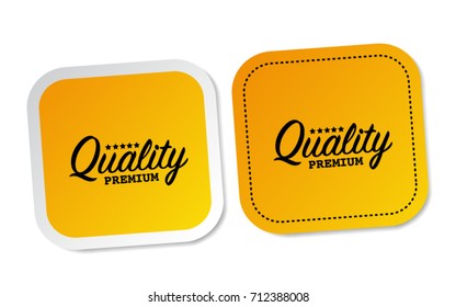 Premium Quality Stickers Stock Vector (Royalty Free) 794202859 ...