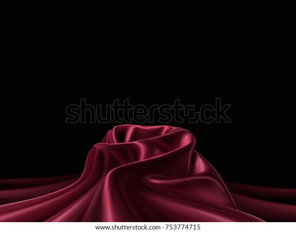 Premium Scarlet Satin Elements Luxury Fabric Stock Vector (Royalty Free ...