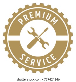 Premium Service Stamp: vector de stock (libre de regalías) 769424146