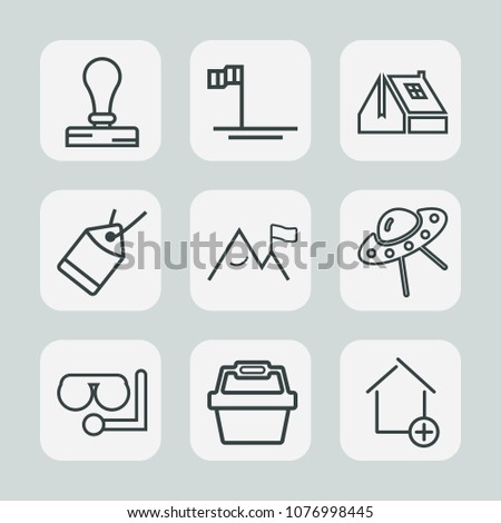 Premium Set Outline Icons Such Baja Stock Vector (Royalty Free ...