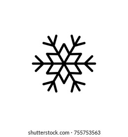 Premium Snowflake Icon Logo Line Style Stock Vector (Royalty Free ...