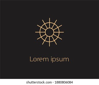 Christian Church Sun Logo Circle Shape Stock Vector (Royalty Free ...