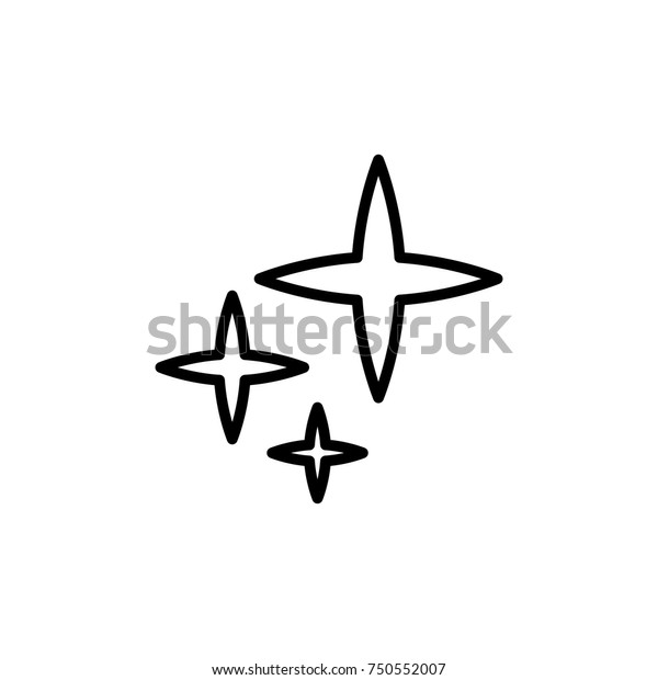 Premium Star Icon Logo Line Style Stock Vector (Royalty Free) 750552007 ...