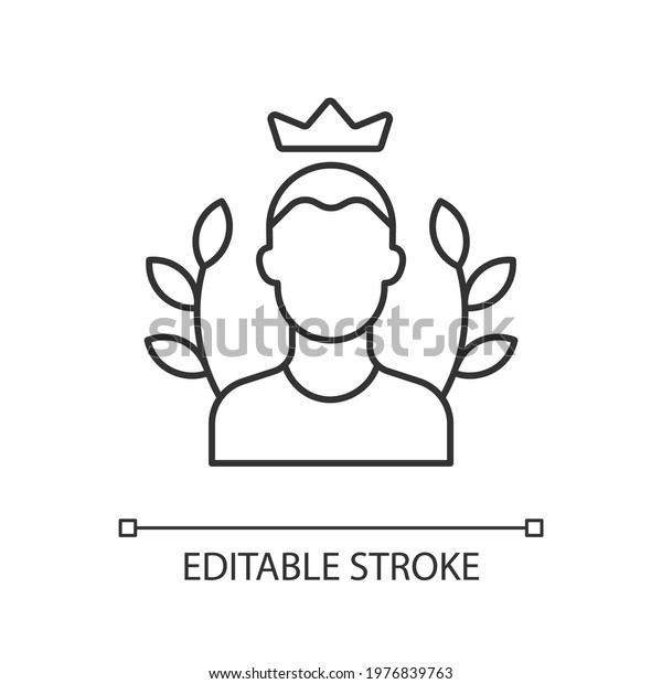 Premium Subscriber Linear Icon Paid Version Stock Vector (Royalty Free ...