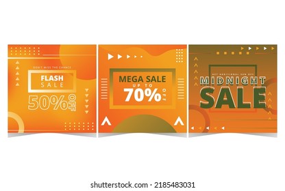 Premium Vector Collection Promotional Square Advertising Stock Vector ...