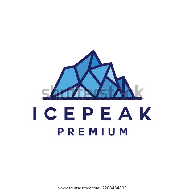 Premium Vintage Ice Peak Logo Vector Stock Vector (Royalty Free ...
