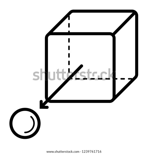 Preposition Out Position Object Space Prepositions: vector de stock ...