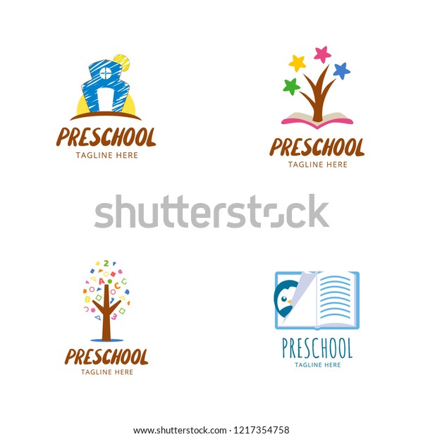 Preschool Logo Design Stock Vector (Royalty Free) 1217354758 | Shutterstock