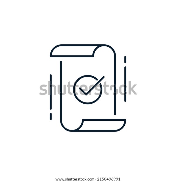 Prescription Check Mark Document Rules Vector 库存矢量图（免版税）2150496991 ...