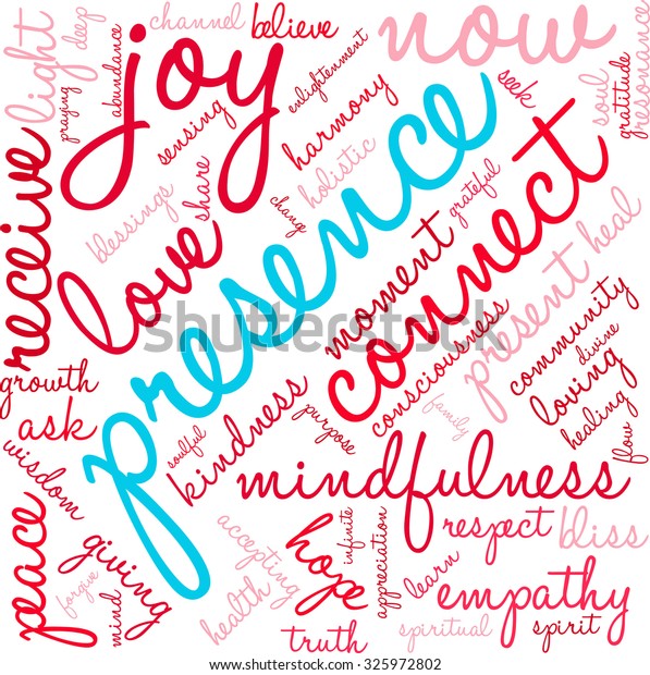 Presence Word Cloud On White Background Stock Vector (Royalty Free ...