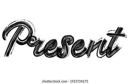 Direct Typography Handwritten Phrase Brush Font Stock Vector (Royalty ...