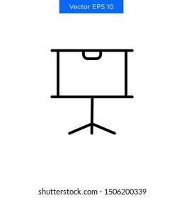 Presentation Board Business Icon Simple Premium Stock Vector (Royalty Free) 1506200339 ...
