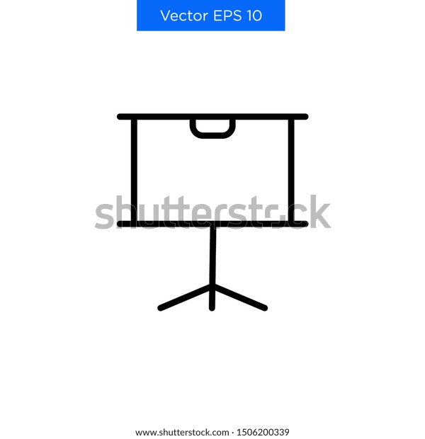 Presentation Board Business Icon Simple Premium Stock Vector (Royalty Free) 1506200339 ...