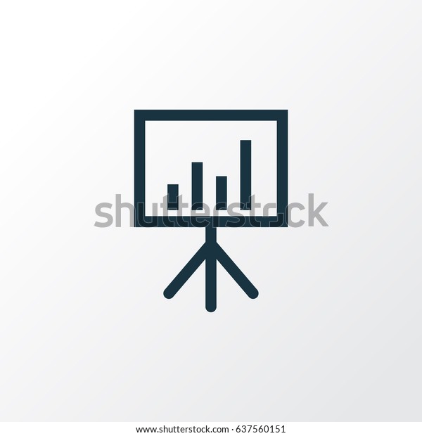 Presentation Board Outline Symbol Premium Quality Stock Vector (Royalty ...