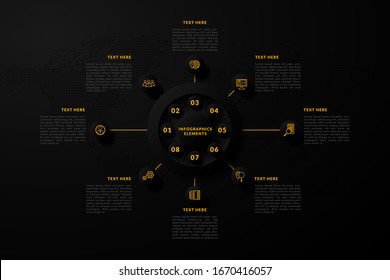 Presentation Business Black Color Vector Design Stock Vector (Royalty ...