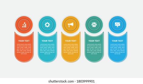 Creative Presentation Label Design Infographics 5 Stock Vector (Royalty ...